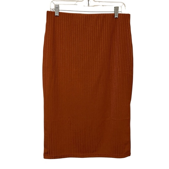 Urban Coco | Skirts | Nwt Urban Coco Rust Color Ribbed Skirt | Poshmark